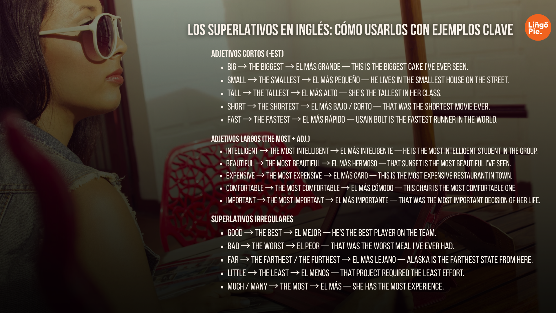 Guía práctica del superlativo en inglés para principiantes